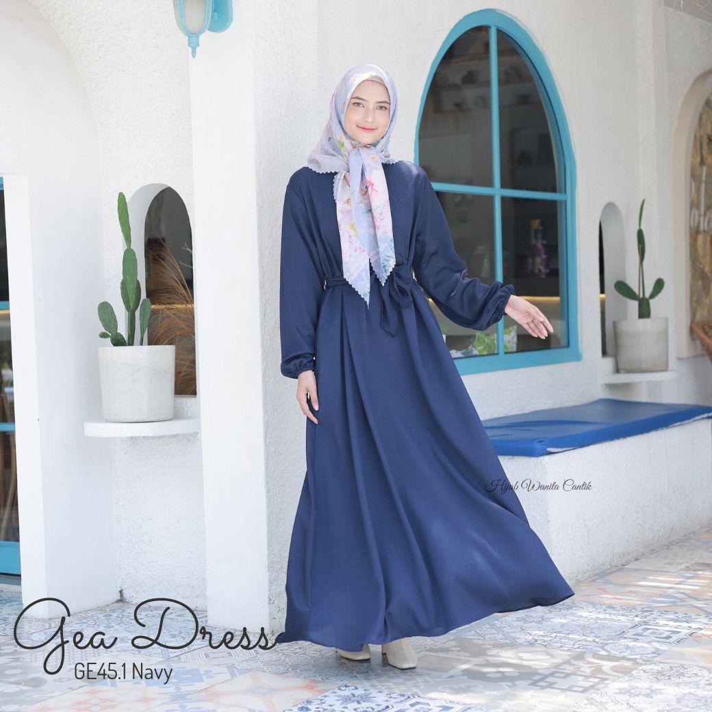 [CLEARANCE SALE] Gea Dress - GE45.1 Navy