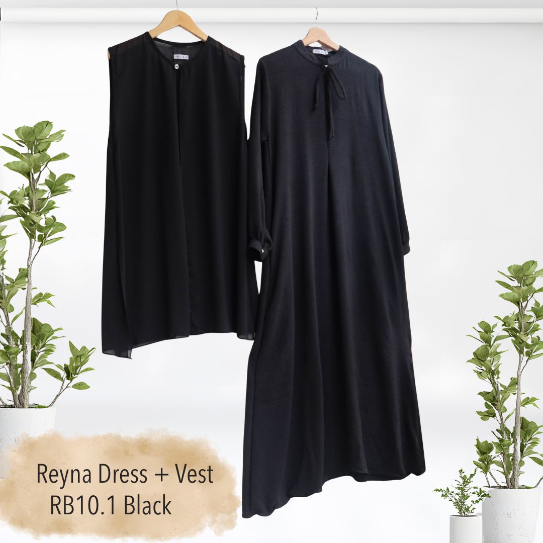 Reyna Dress - RB10.1 Black – HIRA