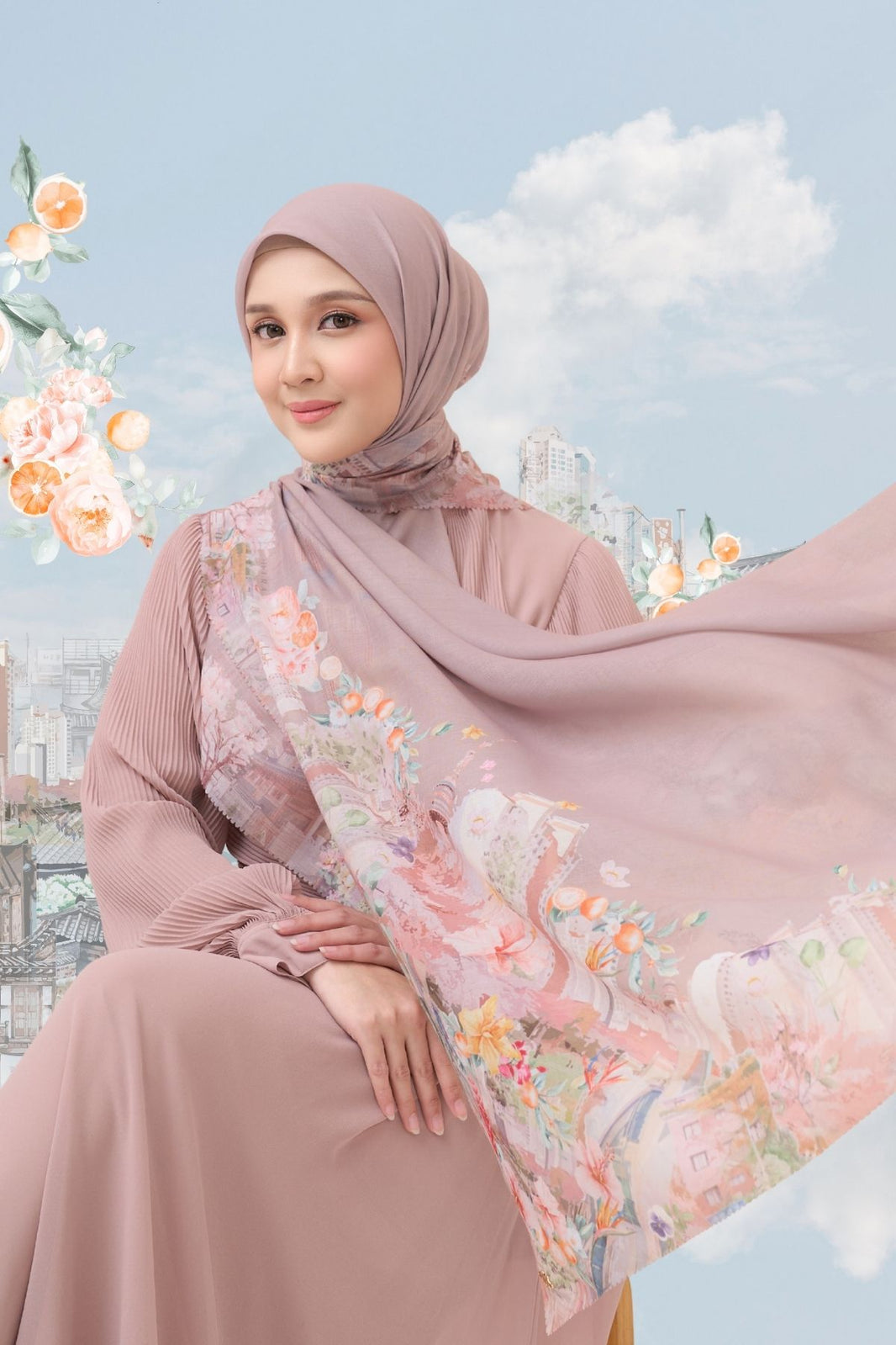 Tangerine Scarf – HIRA